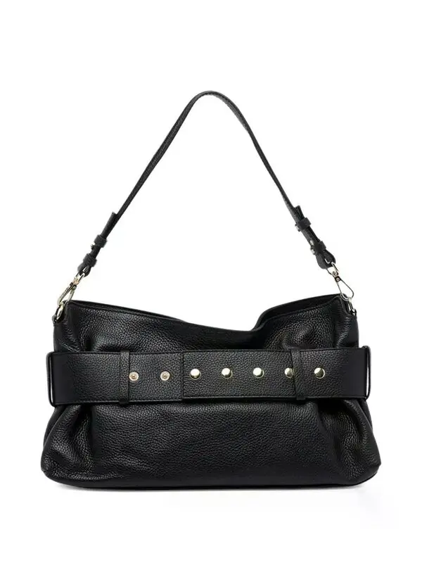 BEA MOMBAERS Bea + Mombaers Grained Leather Shoulder Bag With Belt Detail