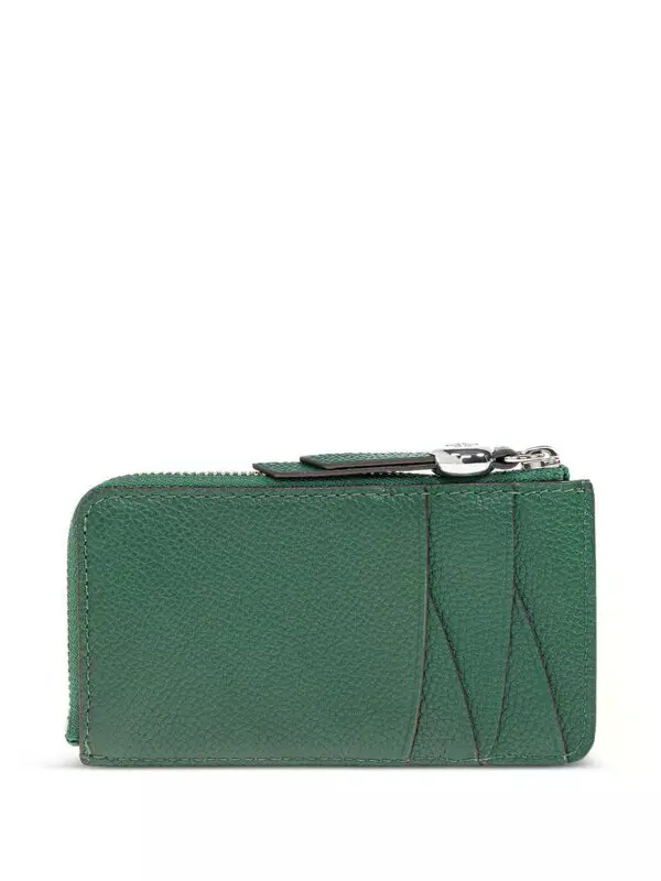 Tory Burch Zip Leather Wallet - Green