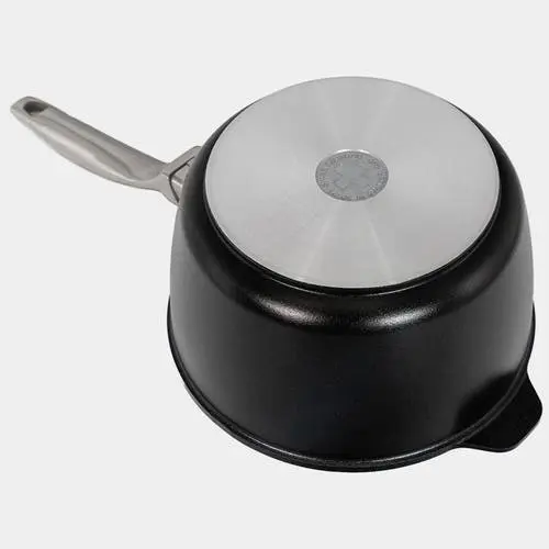 SWISS DIAMOND Chd Nonstick Saucepan With Glass Lid - Black