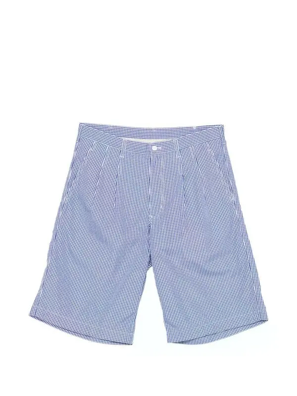 Comme Des Garçons Pleated Gingham Shorts