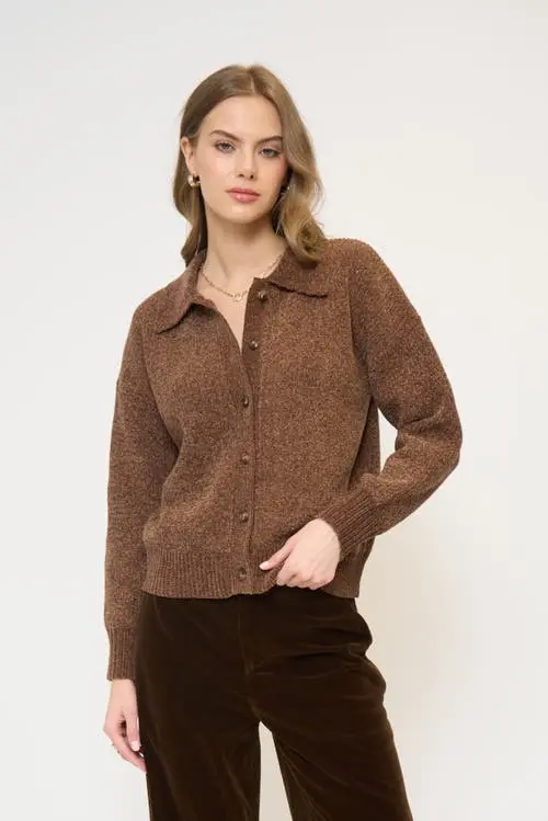 Central Park West Stella Robbie Polo Knit Top