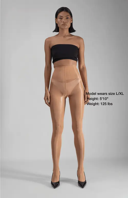 LECHERY® 3-pack Semi-sheer Glossy Tights - Caramel