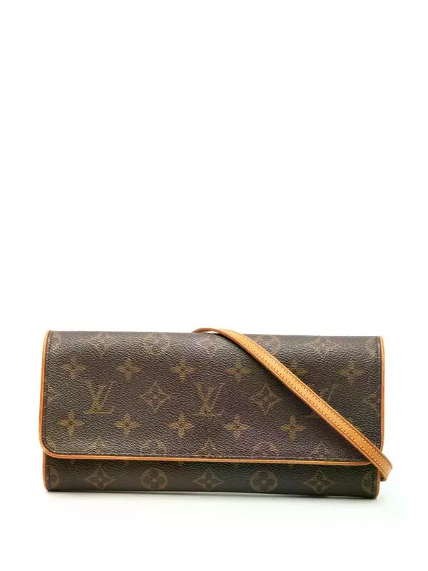 LOUIS VUITTON 2001 Monogram Pochette Twin Gm