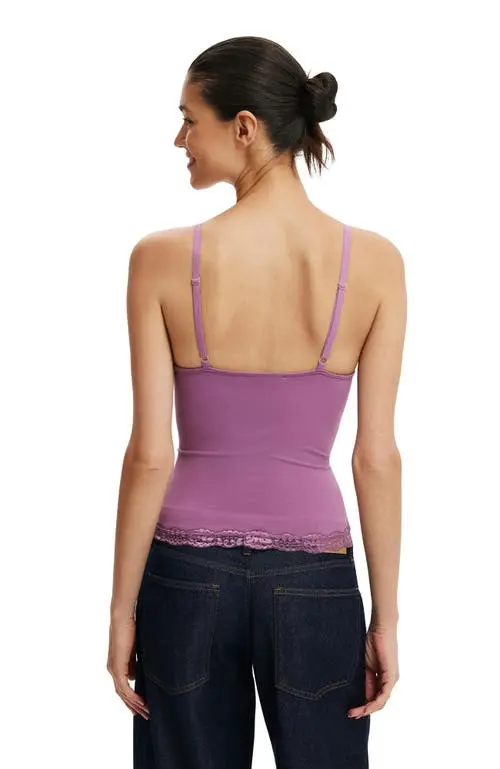 COTTON ON Lace Trim Cami - Texas Twilight