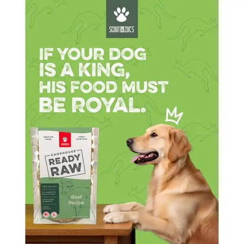 SCOUT & ZOE'S 9-ounce Chophouse Ready Raw Beef Dog Food