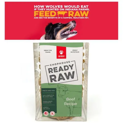 SCOUT & ZOE'S 9-ounce Chophouse Ready Raw Beef Dog Food