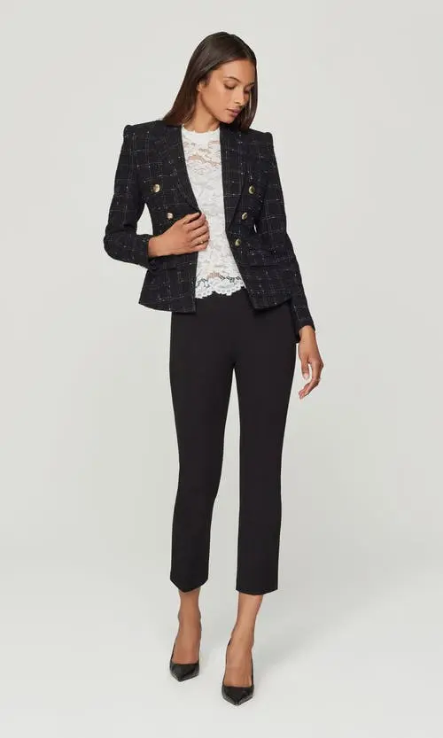 Generation Love Elsa Windowpane Tweed Blazer