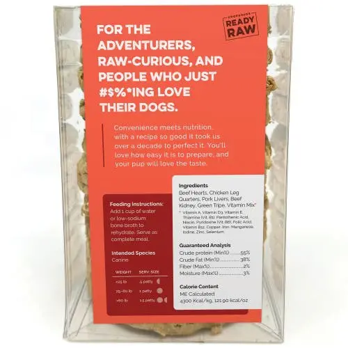 SCOUT & ZOE'S Chophouse Ready Raw Scouts Blend Dog Food