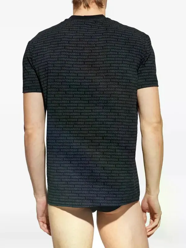 Dsquared2 Logo-print T-shirt And Boxers Set - Black