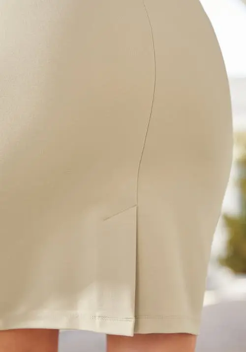Betabrand Sleeveless Contour Stretch Ponte Knit Dress