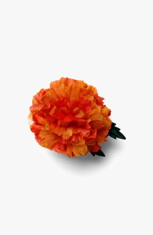 HELENA SIMON The Marigold Floral Brooch - Orange