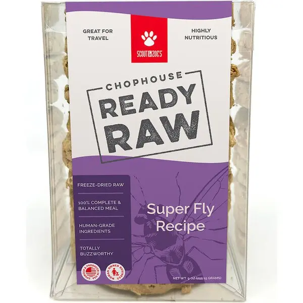 SCOUT & ZOE'S Scout & Zoe’s Chophouse Ready Raw Super Fly Freeze-dried Dog Food
