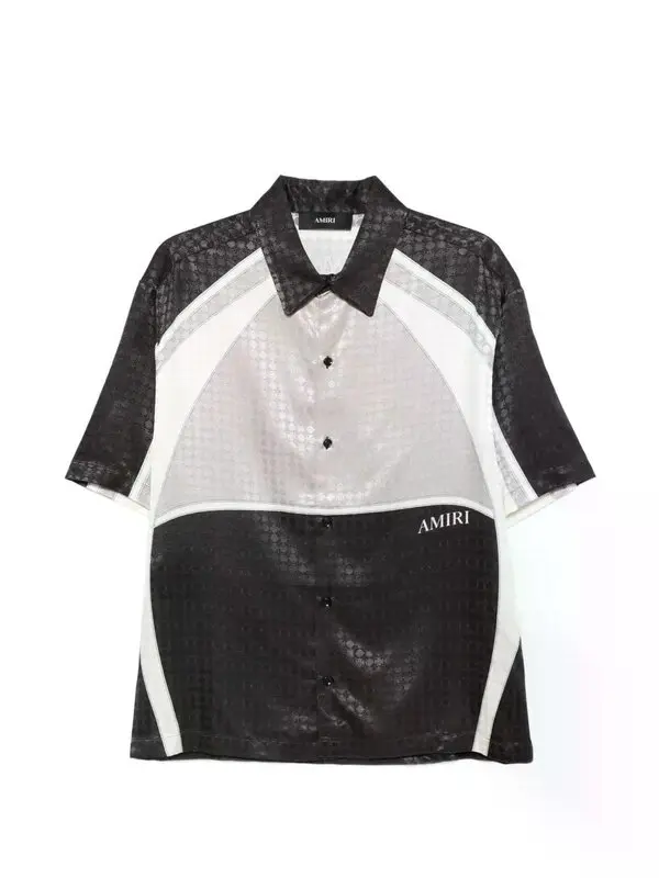 Amiri Geometric Panel Shirt - Black