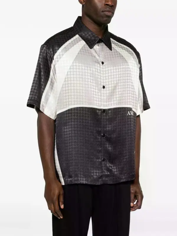 Amiri Geometric Panel Shirt - Black