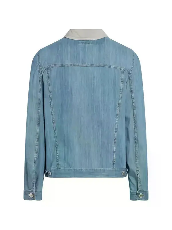 Brunello Cucinelli Contrast-collar Denim Jacket