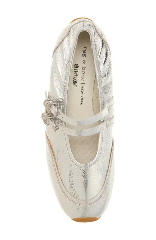 Rag & Bone Emilee Mary Jane Sneakers - Silvr