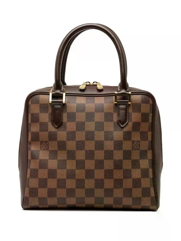 LOUIS VUITTON 2002 Damier Ebene Brera Handbag - Brown