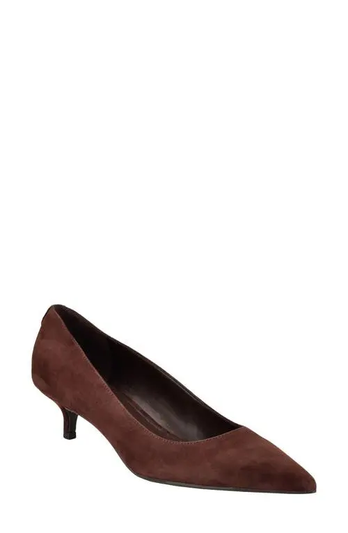 Calvin Klein Pointed Toe Pump - Dark Brown