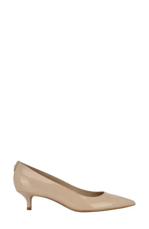 Calvin Klein Pointed Toe Pump - Taupe Patent