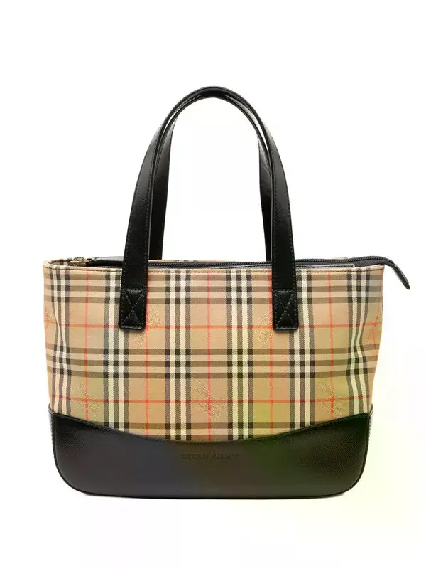 Burberry Haymarket Check Canvas Handbag