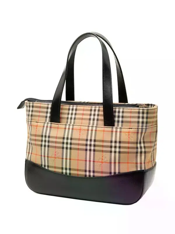 Burberry Haymarket Check Canvas Handbag