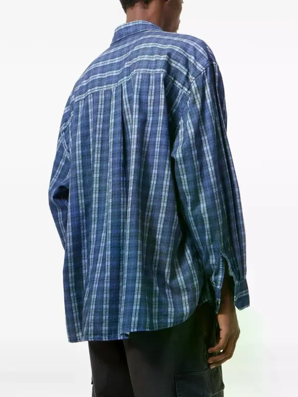 Our Legacy Borrowed Checked Chest-pocket Shirt