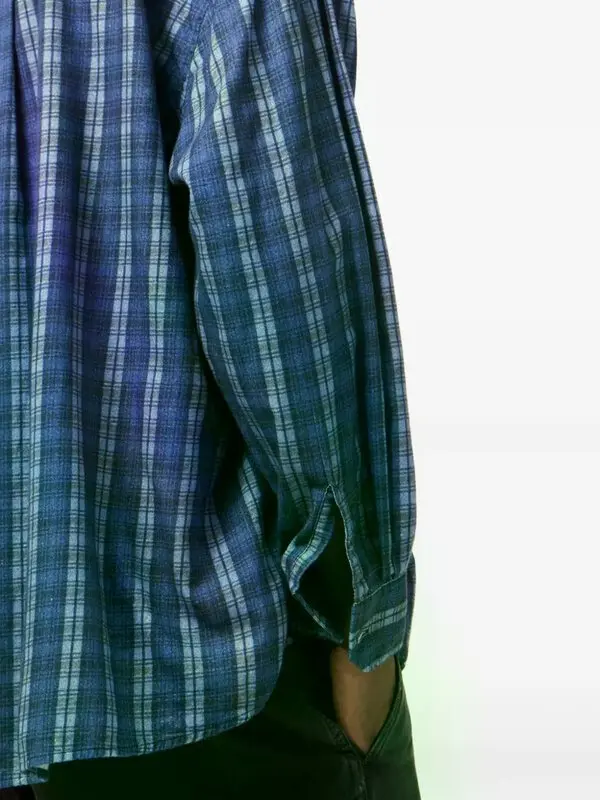 Our Legacy Borrowed Checked Chest-pocket Shirt