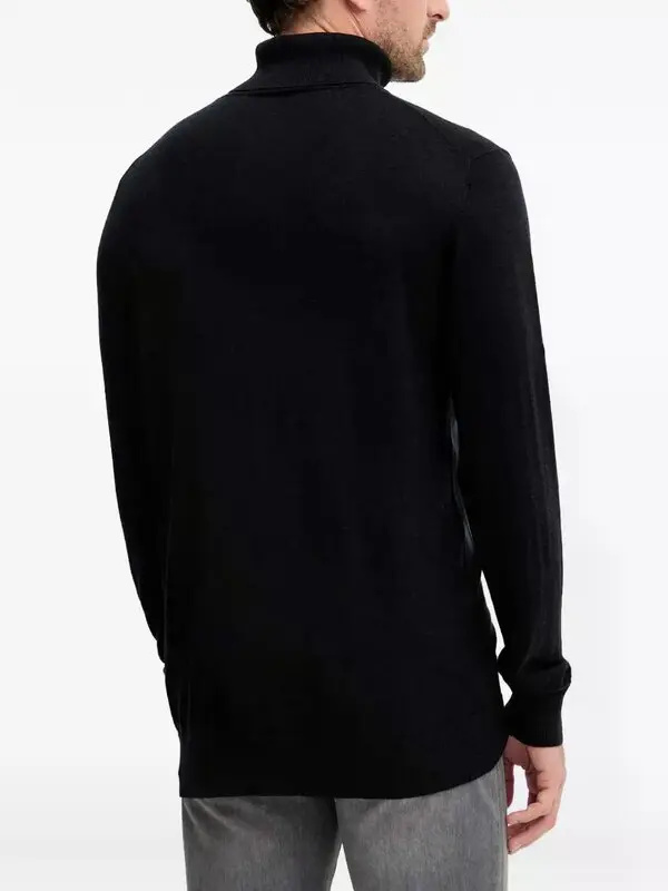 MOS MOSH Adam Roll-neck Sweater - Black