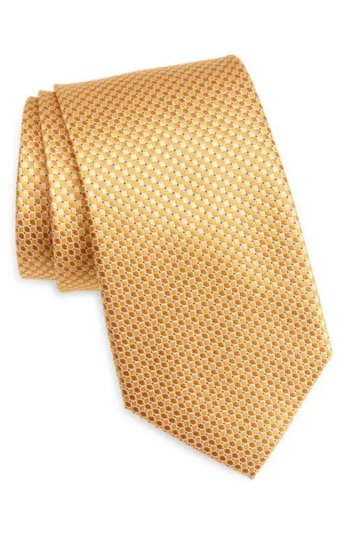 Nordstrom Textured Silk Tie - Yellow