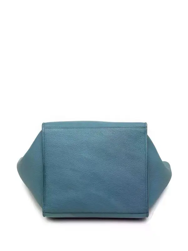 Celine 2019 Small Grained Calfskin Big Bag Satchel - Blue