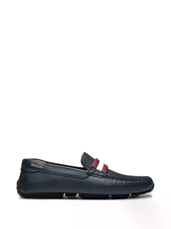 Bally Pilot Leather Driver Loafers