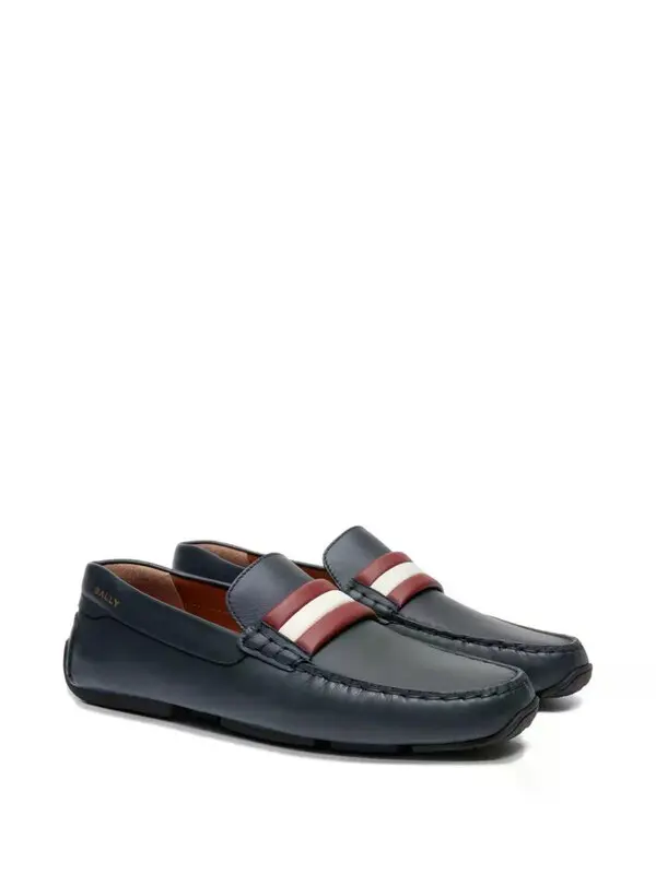 Bally Pilot Leather Driver Loafers