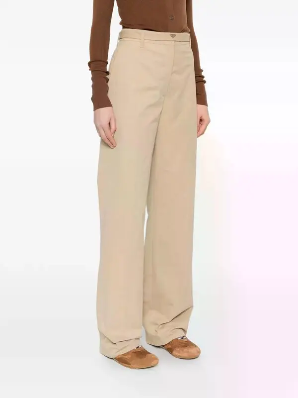 Prada Straight-leg Trousers - Neutrals
