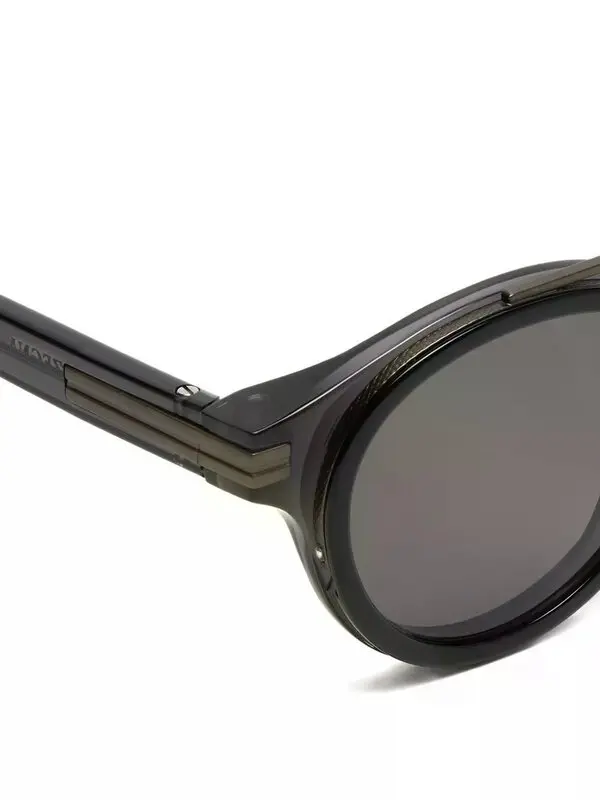 Zegna Round Frame Sunglasses - Black
