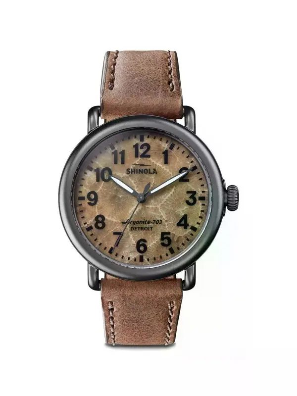 Shinola Runwell 41mm Strap Watch - Brown