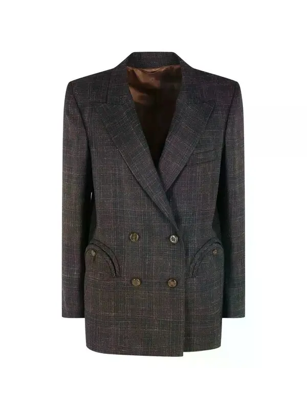 BLAZÉ MILANO Double-breasted Blazer - Brown
