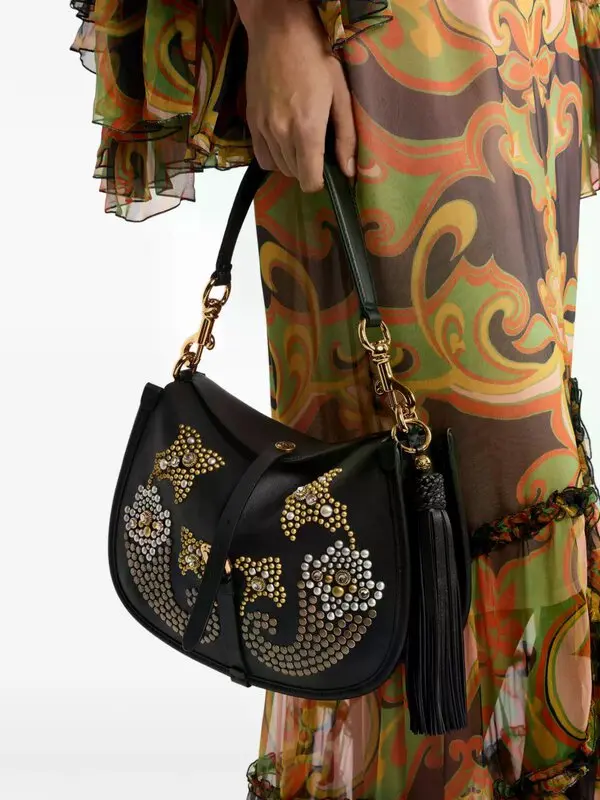 Etro Leather Charm - Black