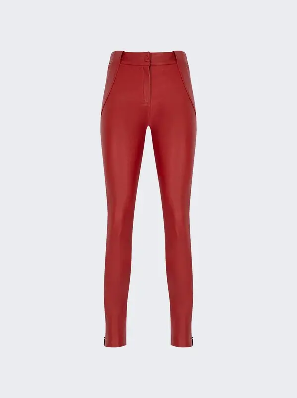 Zeynep Arçay Stretch Leather Pants