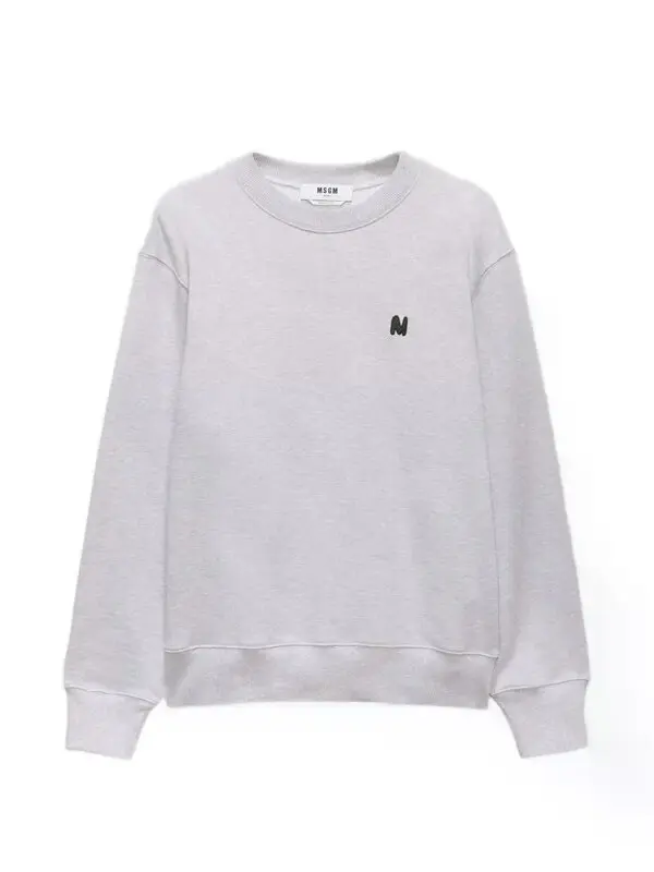 MSGM Logo Detail Crew-neck Sweatshirt