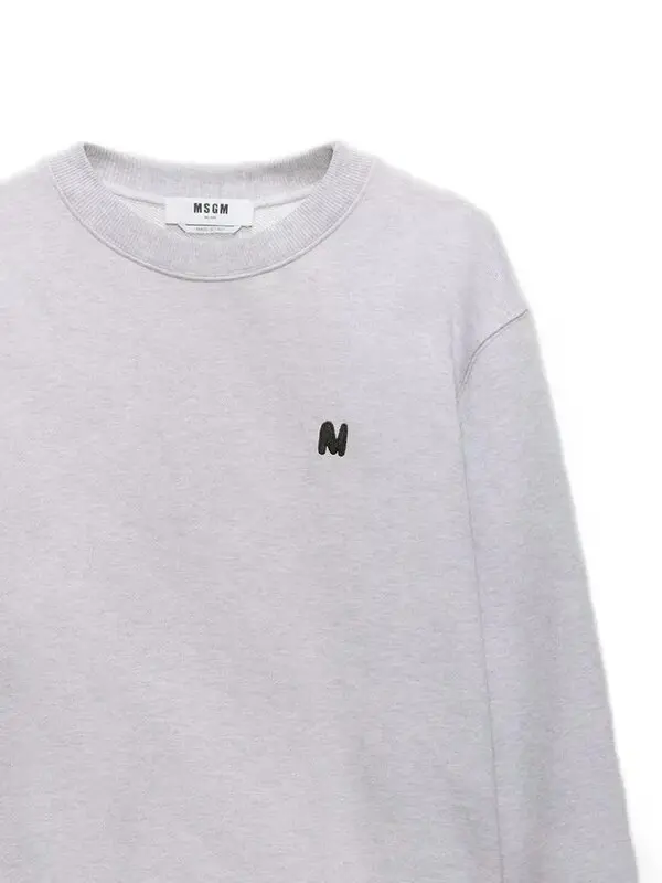 MSGM Logo Detail Crew-neck Sweatshirt