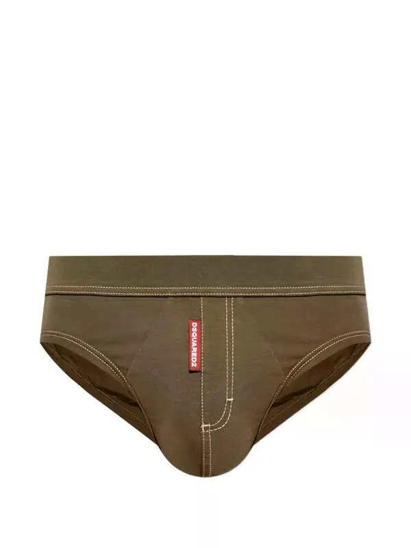 Dsquared2 Topstitch Briefs - Green