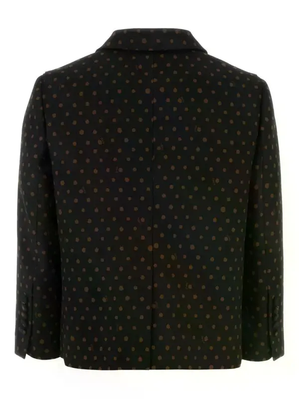 Fendi Polka-dot Double-breasted Blazer