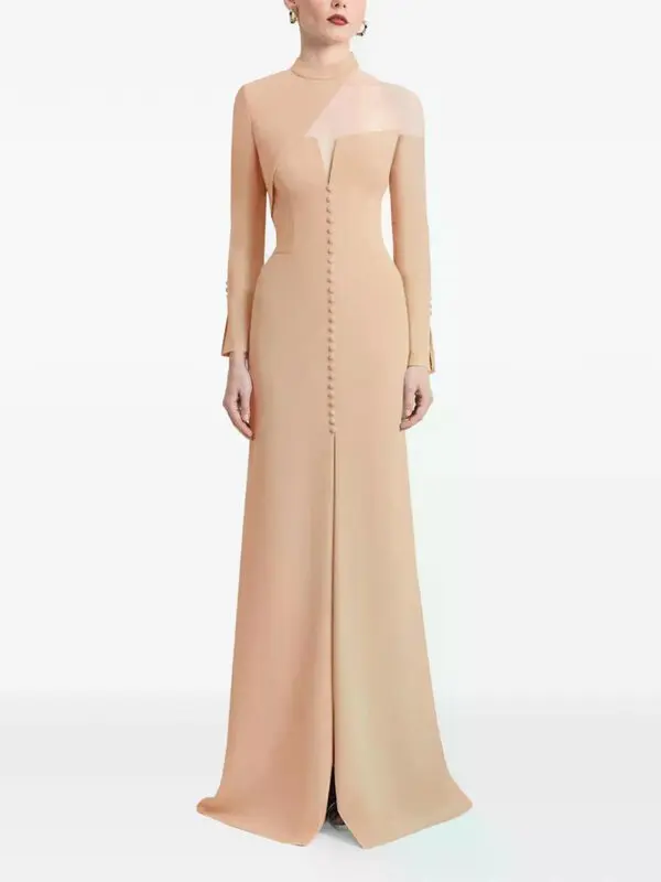 GEMY MAALOUF Button Down Front Maxi Dress