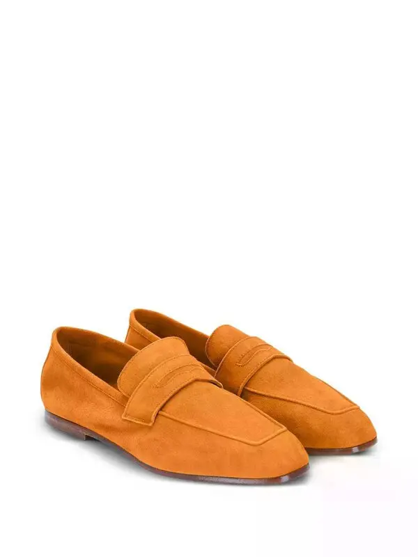 SOPHIQUE Essenziale Suede Loafers - Orange
