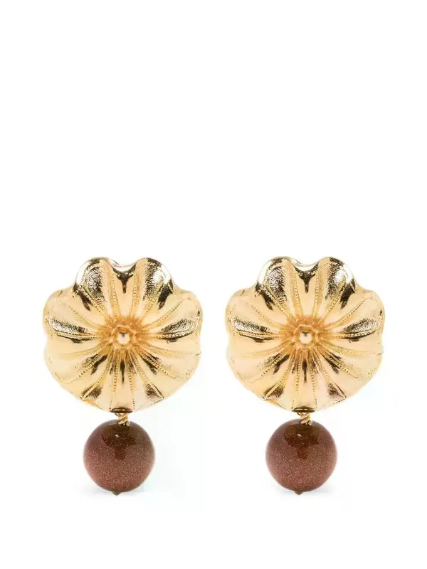 DESTREE Daisy Drop Earrings - Gold