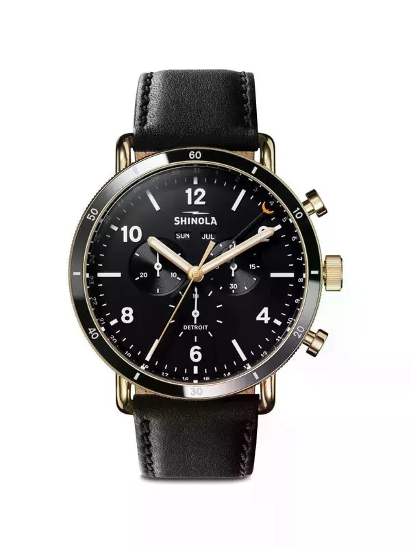Shinola Canfield Sport 45mm Watch - Black