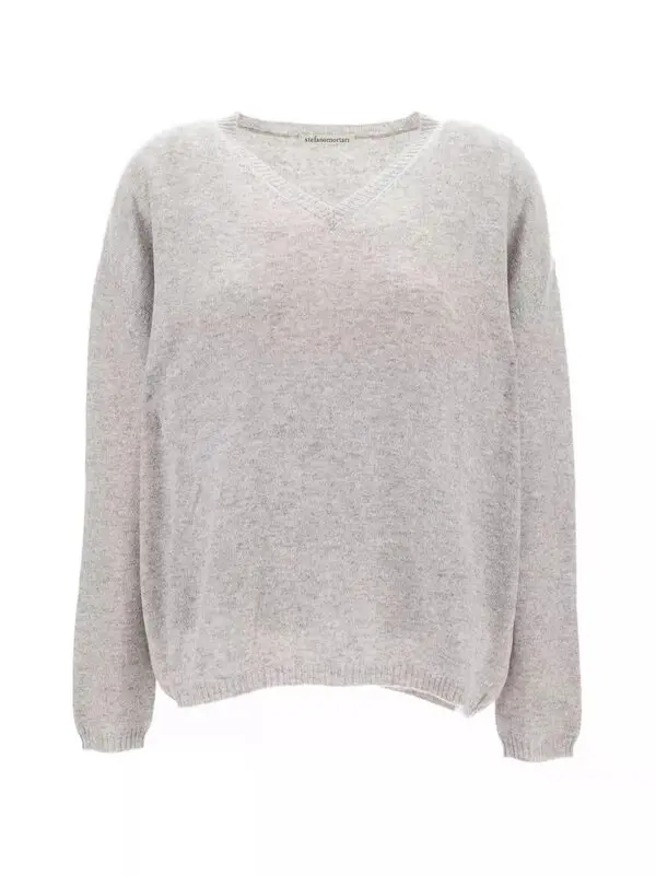 STEFANO MORTARI Ribbed V-neck Sweater