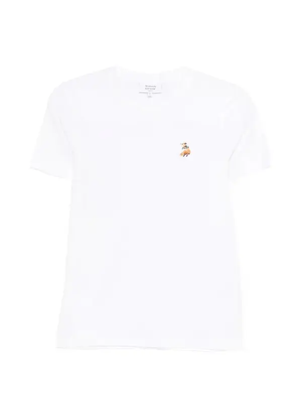Maison Kitsuné Embroidered T-shirt - White