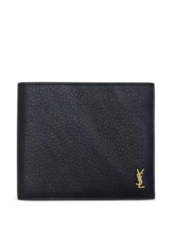 Saint Laurent Logo-plaque Wallet - Blue