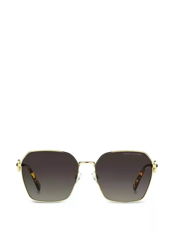 Marc Jacobs Square Frame Sunglasses - Gold